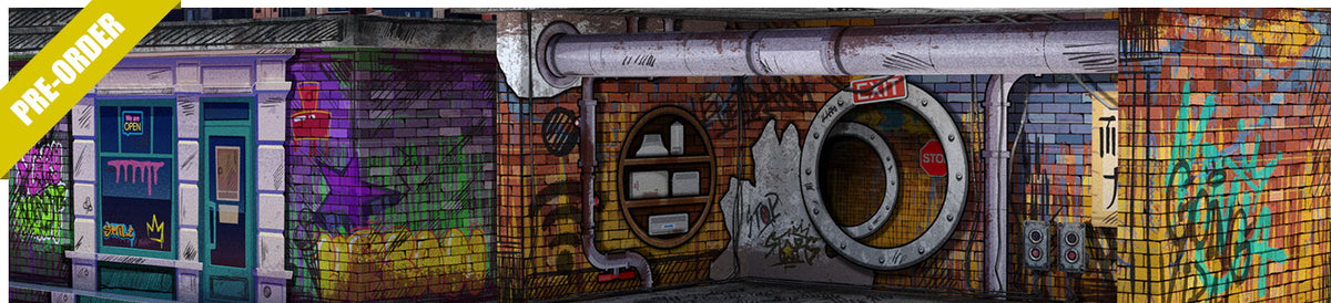 Animated Sewer Tower Pop-Up Diorama 1/12 – Extreme-Sets